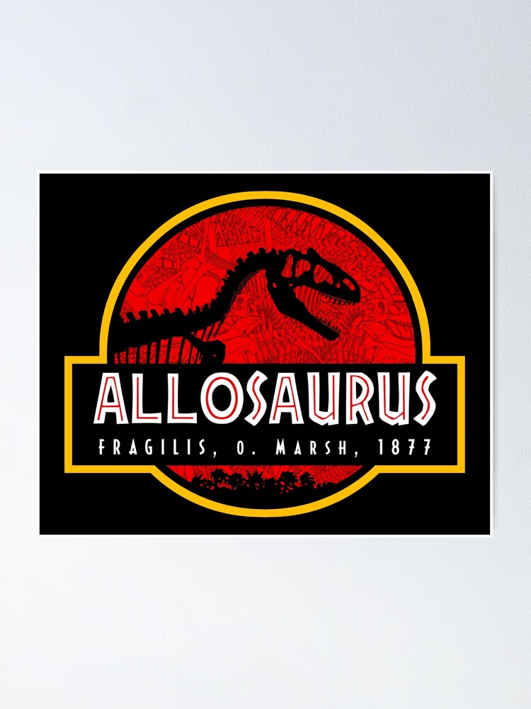 "Allosaurus logo" Poster for Sale by OniPunisher | Redbubble