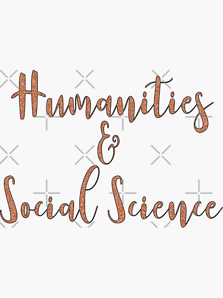 "Humanities & Social Science - Rose Gold Glitter Typography - School ...