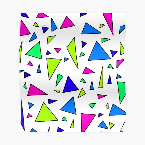 "80s triangle" Poster by Philip2512 | Redbubble