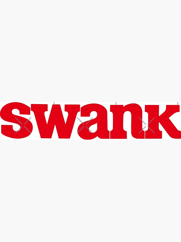 "Swank 1970s Porn Mag Logo" Photographic Print by wildzerouk | Redbubble