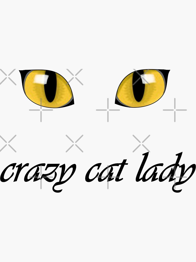 "Cat eyes" Sticker by azracaus | Redbubble