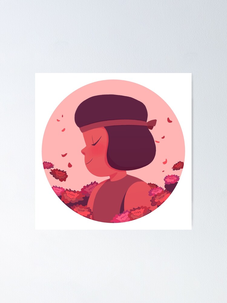 "Pastel Ruby portrait" Poster for Sale by bealorart | Redbubble