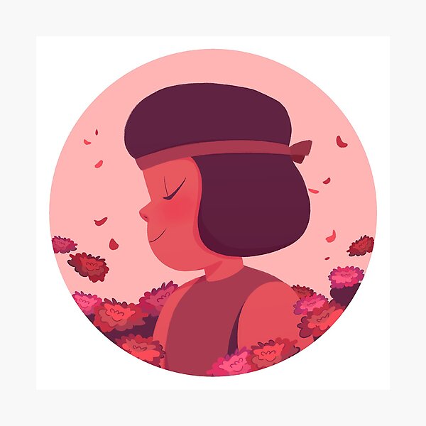 "Pastel Ruby portrait" Photographic Print for Sale by bealorart | Redbubble