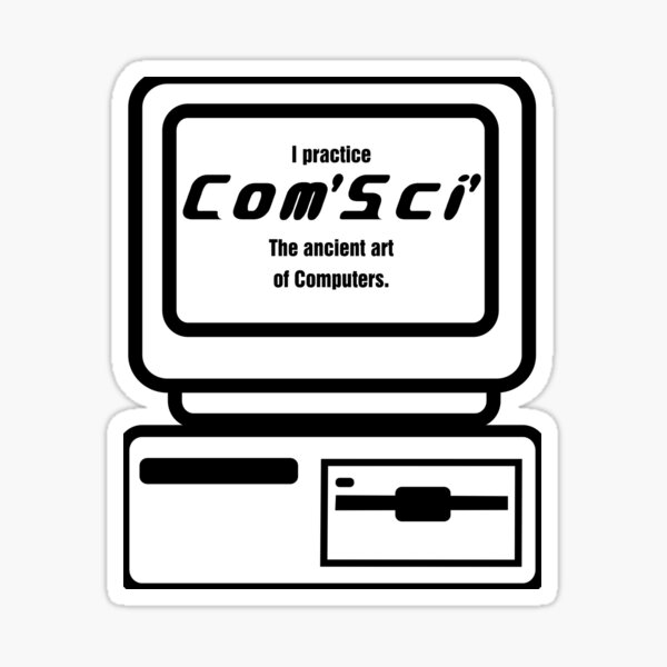 "Computer Science Black." Sticker by ninjainatux | Redbubble