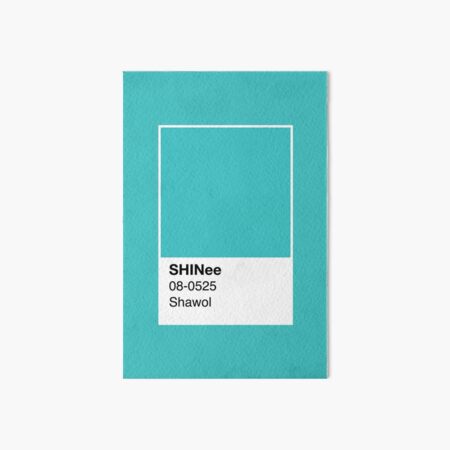 "SHINee Shawol (Fandom Inspired Colour Swatches)" Art Board Print by ...