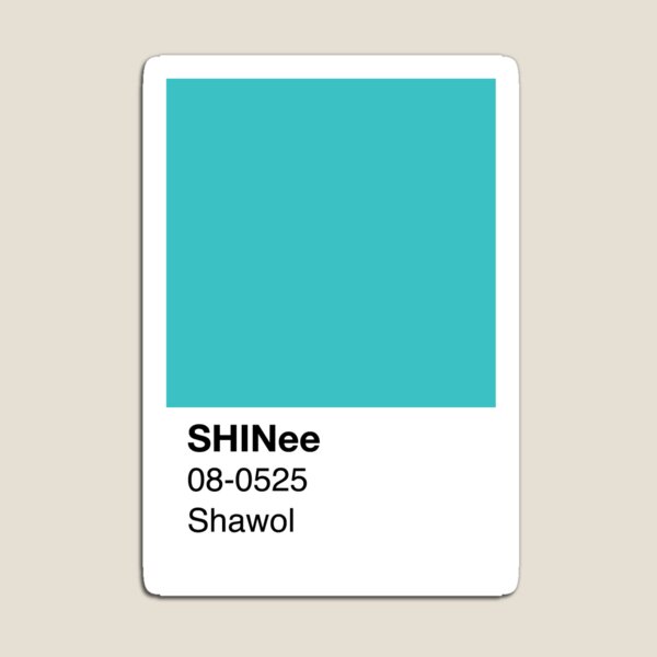"SHINee Shawol (Fandom Inspired Colour Swatches)" Magnet for Sale by ...