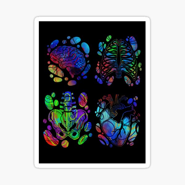 "Parts of A Whole (invert)" Sticker for Sale by KaleeMEspitia | Redbubble