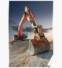 Excavator Posters | Redbubble