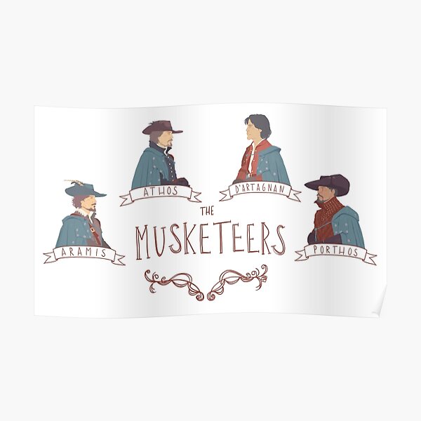 "The Musketeers" Poster for Sale by Illustrate-her | Redbubble