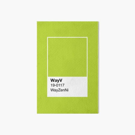 "WayV WayZenNi (Fandom Inspired Colour Swatches)" Art Board Print by ...
