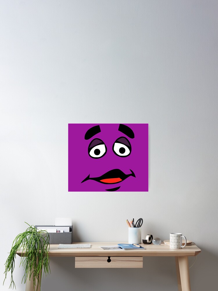 "Grimace Cartoon Design - Transparent Background " Poster for Sale by ...