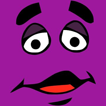 "Grimace Cartoon Design - Transparent Background " Poster for Sale by ...