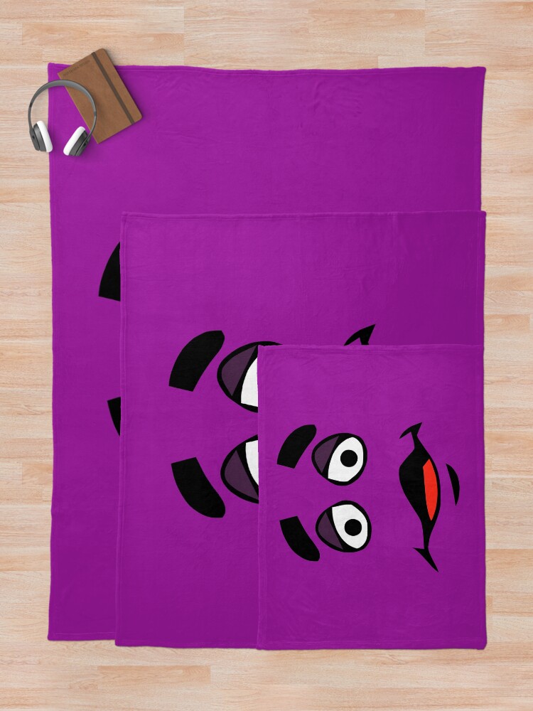 "Grimace Cartoon Design - Transparent Background " Throw Blanket for ...