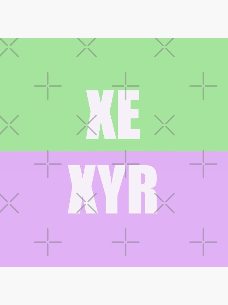 "Xe/Xyr Genderqueer Pride" Sticker for Sale by keatonposada | Redbubble