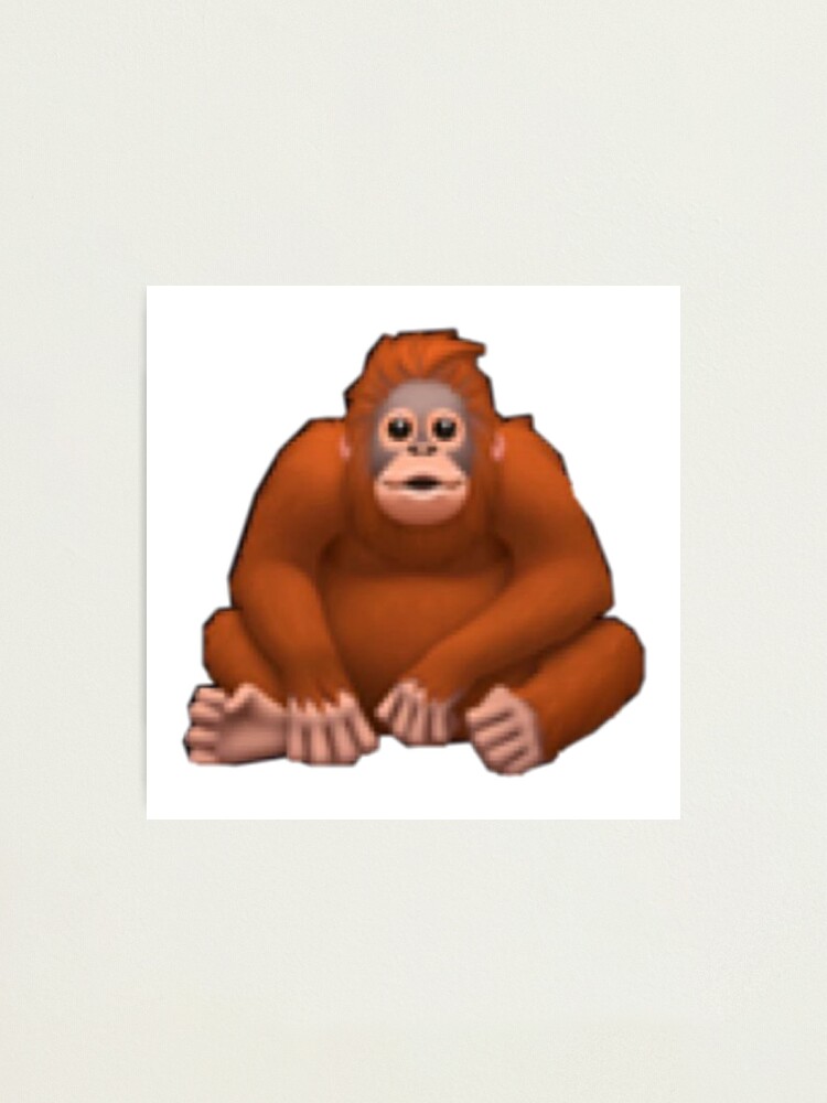 Lámina fotográfica «Orangutan Emoji Meme - Uh Oh Stinky» de Big-Nig ...