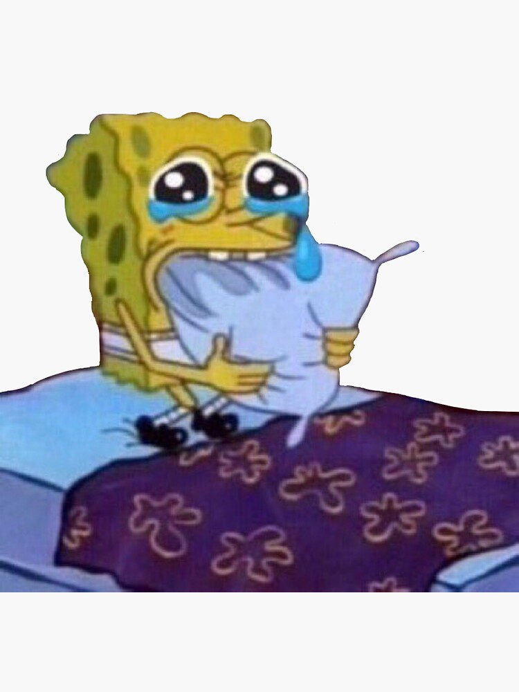 Pegatina «Bob Esponja // colapso mental» de JulianaM14 | Redbubble