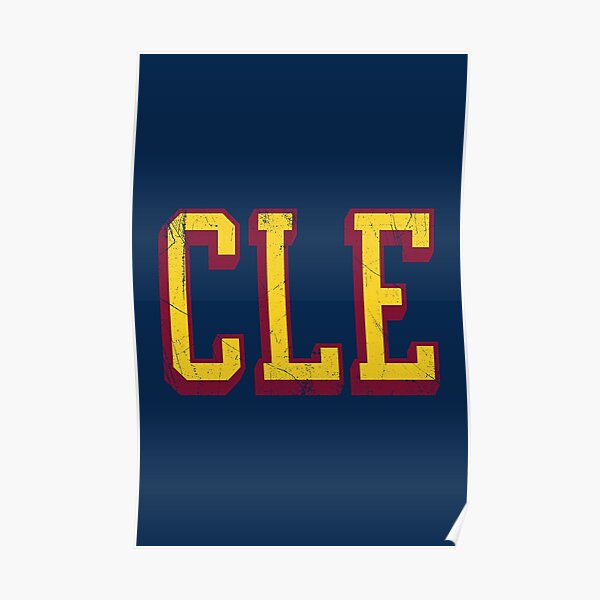 "CLE - block abv - 19" Poster for Sale by SaturdayACD | Redbubble