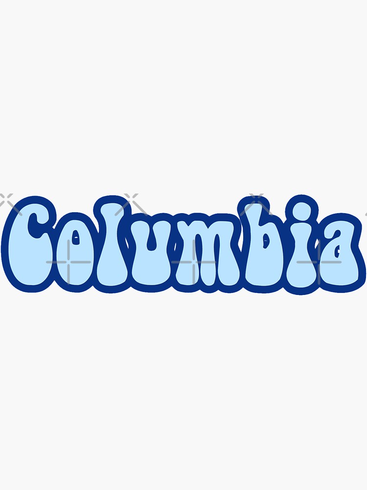 "Retro Columbia University Sticker" Sticker by steyeburr | Redbubble