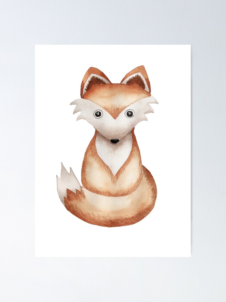 "Fancy Fox" Poster for Sale by EllieJCreative | Redbubble