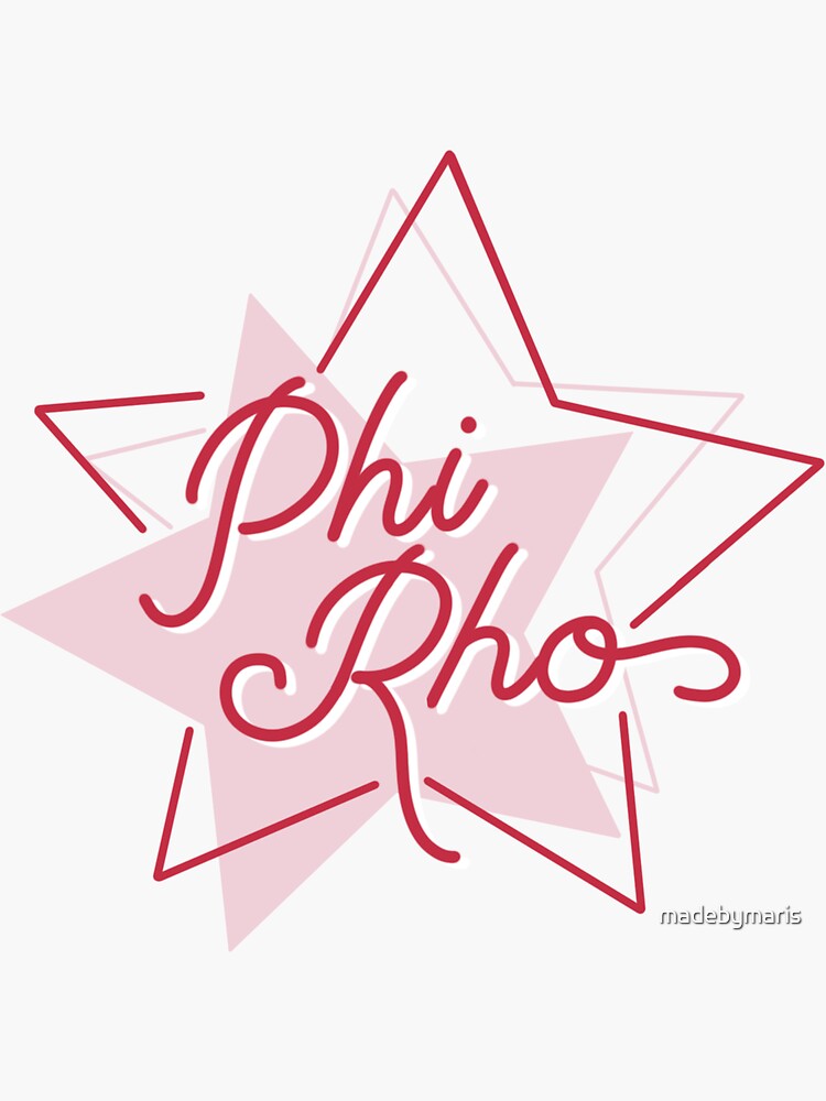 "Phi Rho Augustana Star Sticker" Sticker by madebymaris | Redbubble