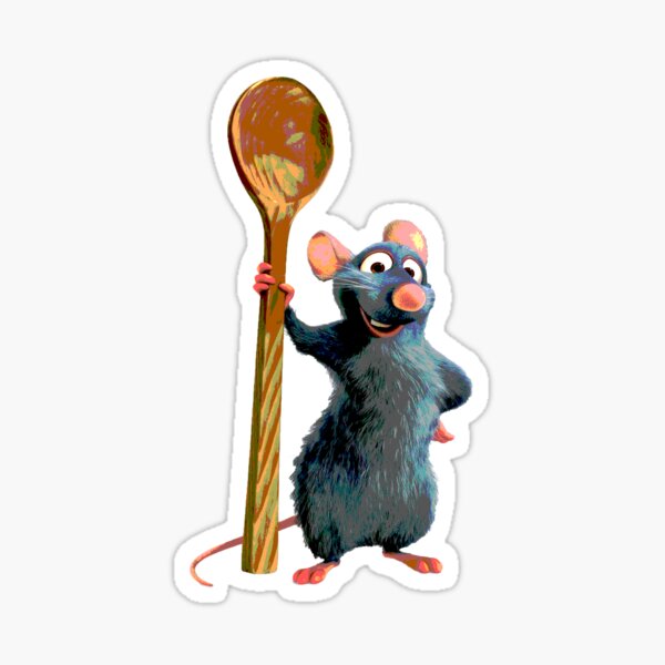 "remy the RAT" Sticker for Sale by trinsmithers | Redbubble