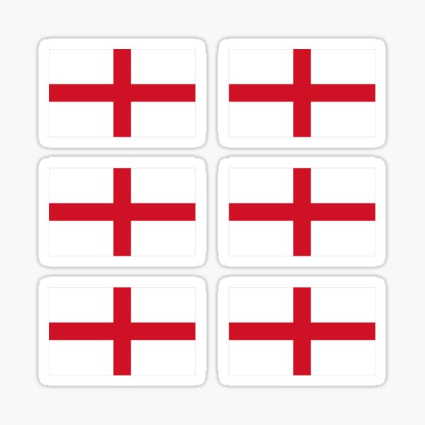 "English Flag - St George" Sticker for Sale by WizzlesEmporium | Redbubble