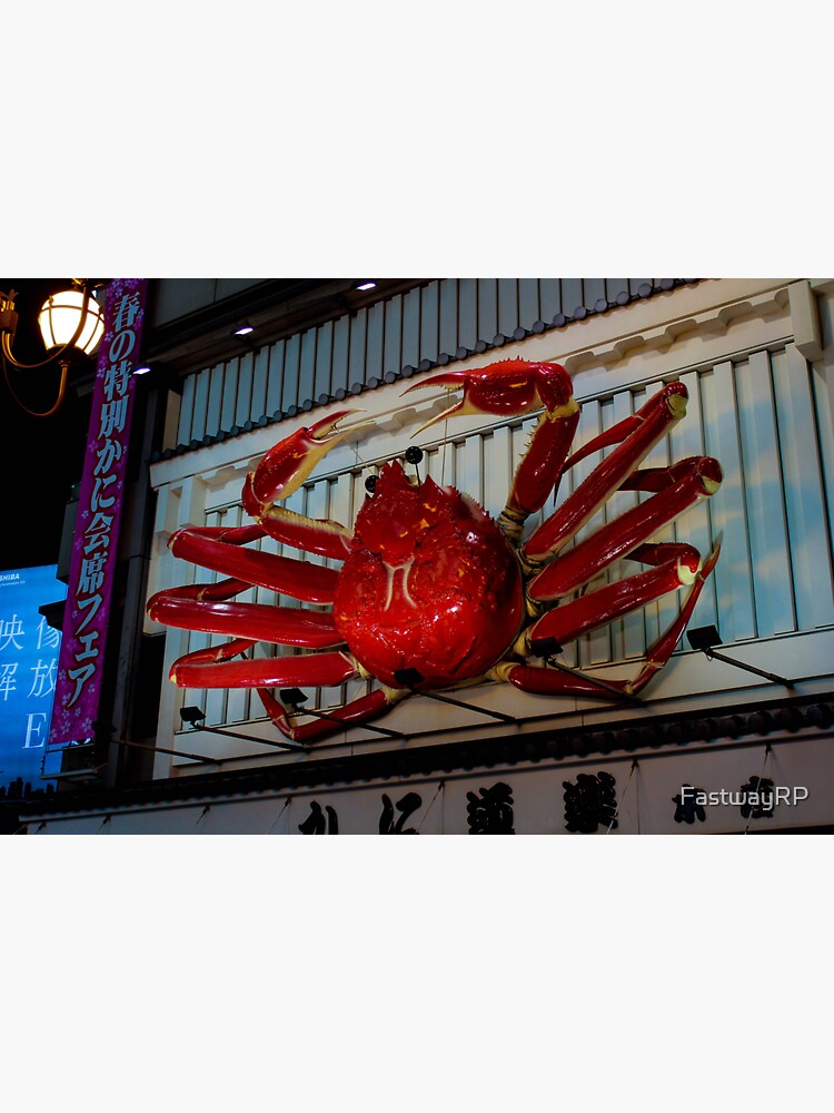 "Osaka Crab Sign" Sticker for Sale by FastwayRP | Redbubble