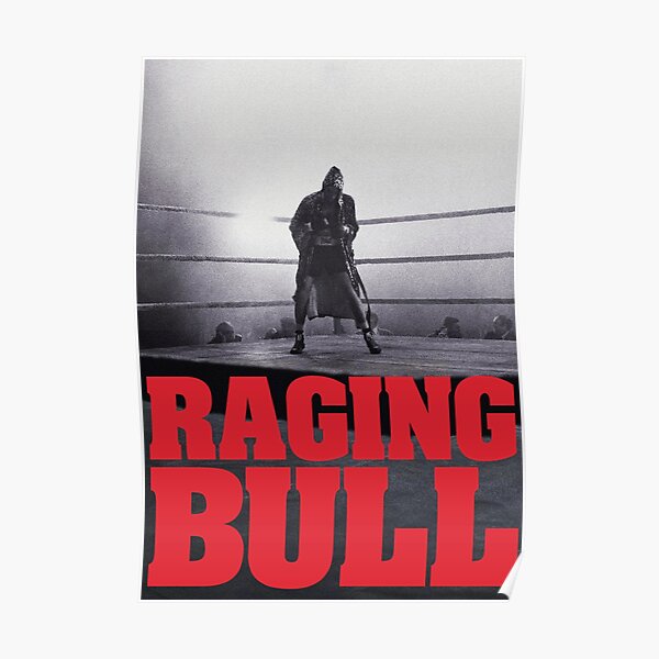 "Raging Bull Title Poster" Poster by TheDreadfulZero | Redbubble