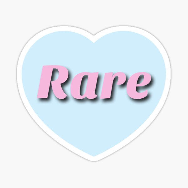 "Rare" Sticker by rumplelstilskin | Redbubble