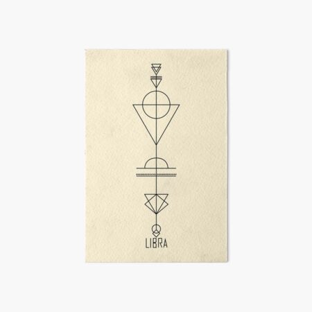 "Libra - Line Art" Art Board Print by dyutiart | Redbubble