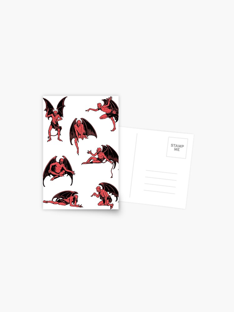 "Devils & Demons Sticker Pack Classic Vintage Spooky Halloween Goth ...