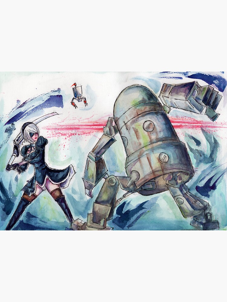 "Nier Automata: Android vs Machine" Sticker for Sale by BreakfastTears ...