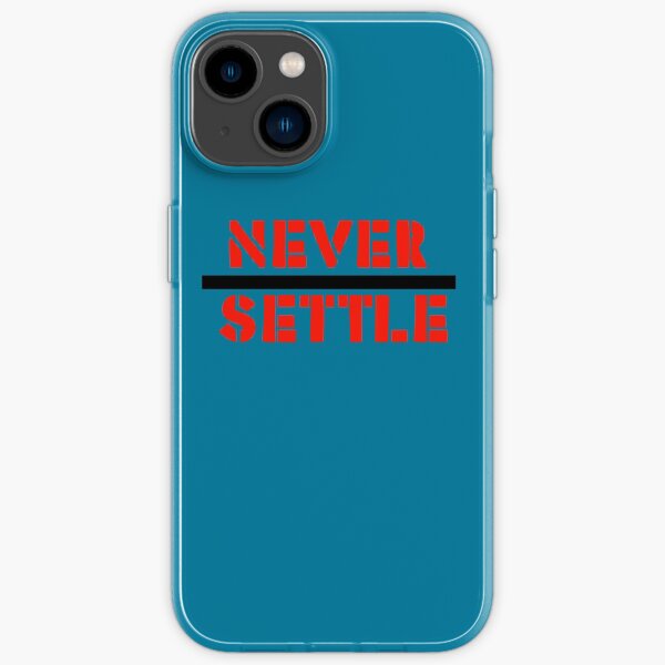 "never settle- one plus official tagline lover design" iPhone Case for ...
