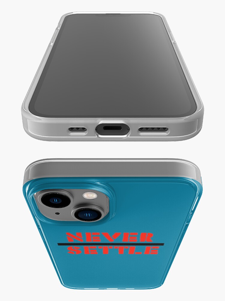 "never settle- one plus official tagline lover design" iPhone Case for ...