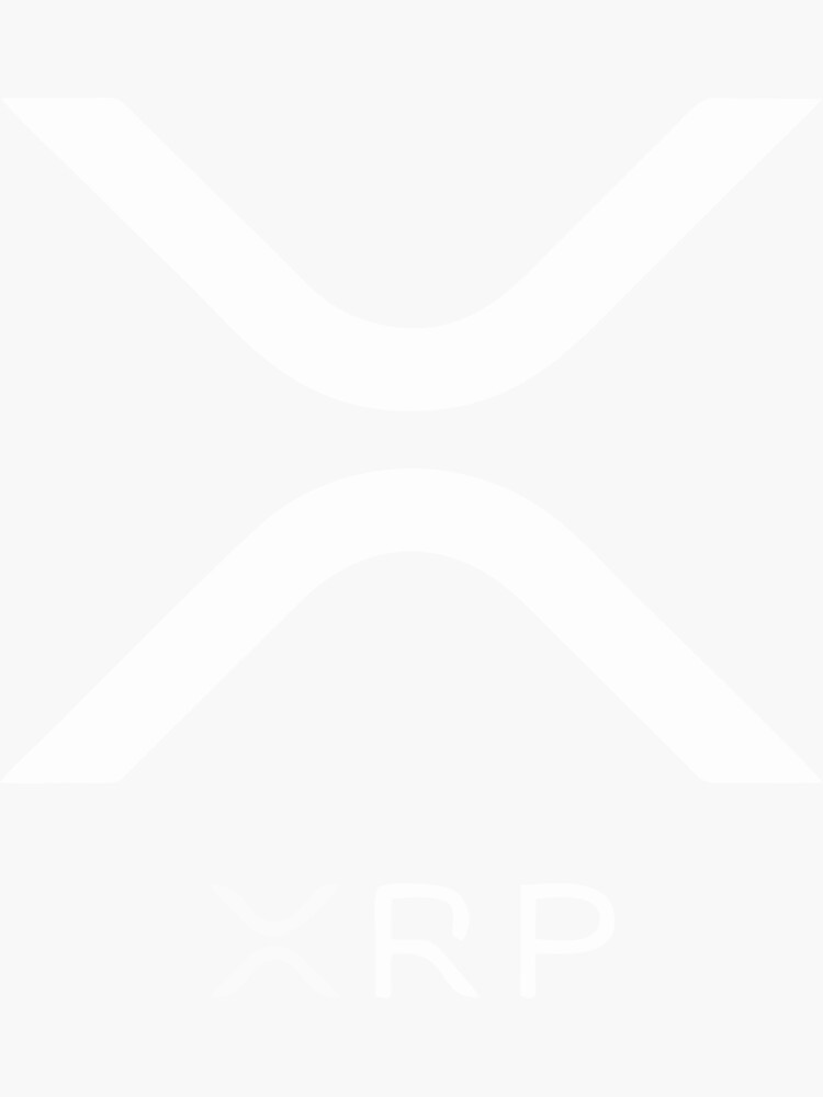"XRP RIPPLE NEW LOGO" Sticker for Sale by suddenlysomeday | Redbubble