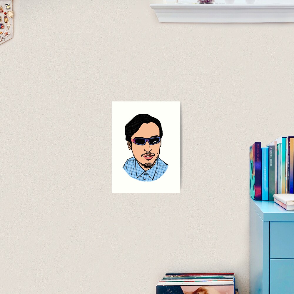 "Filthy Frank Face Portrait Pink Guy Joji Sticker" Art Print for Sale ...
