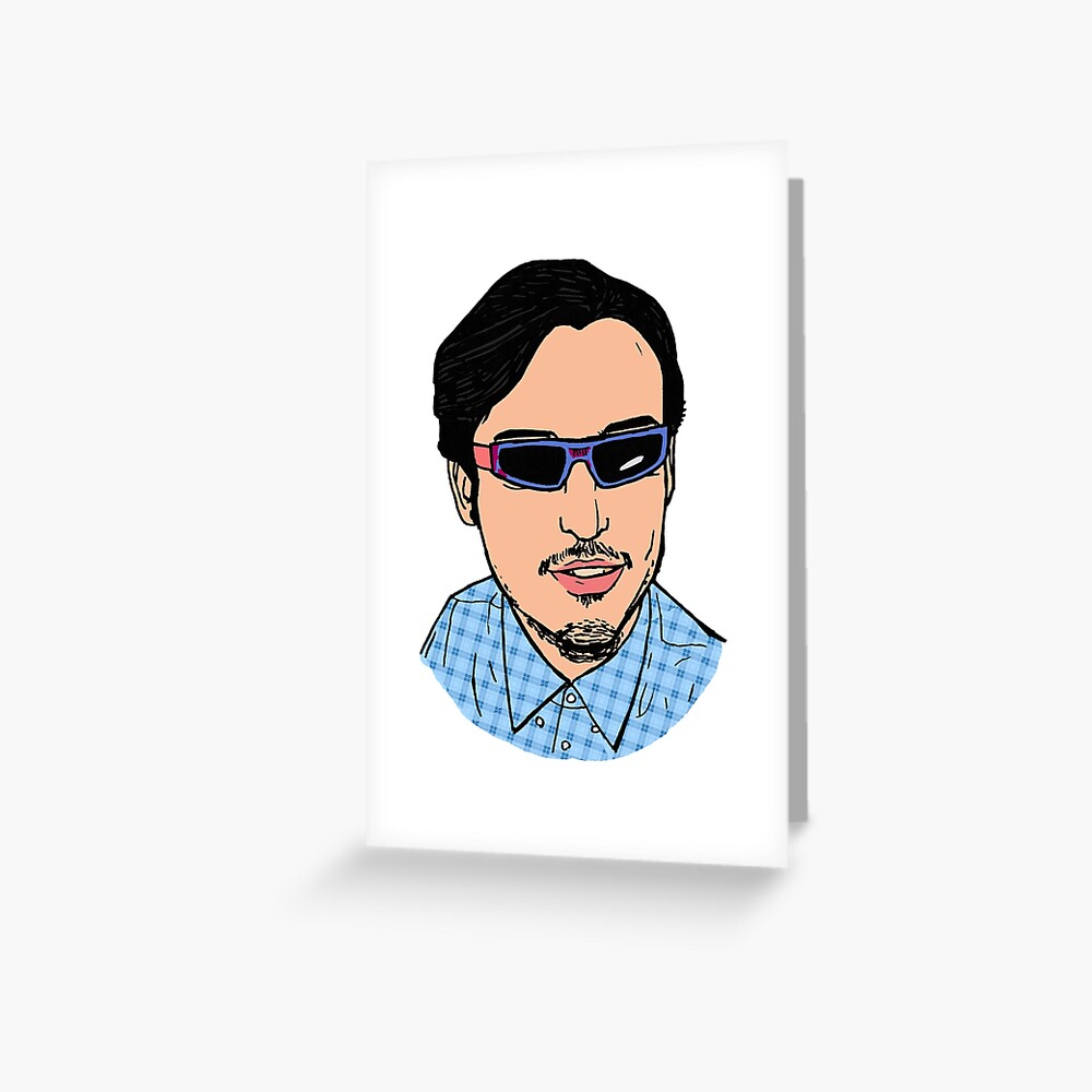 "Filthy Frank Face Portrait Pink Guy Joji Sticker" Greeting Card for ...