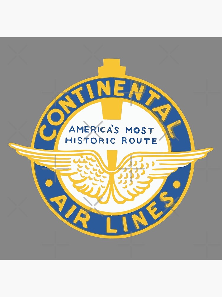 "Retro Continental Airlines Logo" Poster by DeadRight | Redbubble