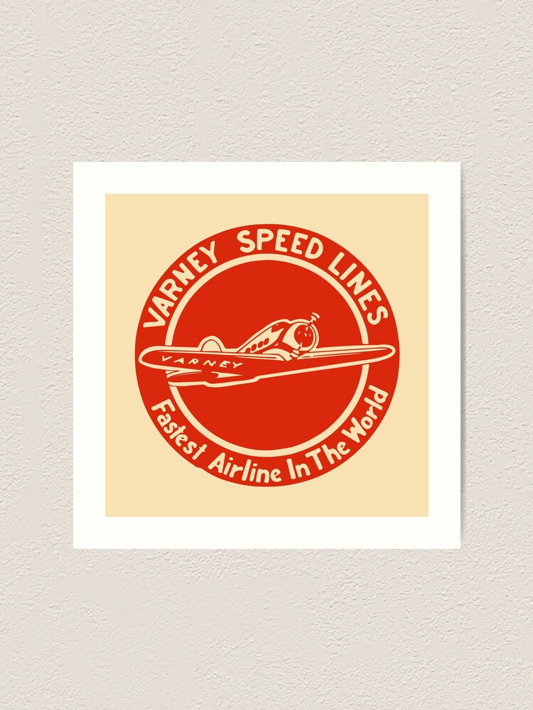 "Varney Speed Lines Retro Logo" Art Print for Sale by DeadRight | Redbubble