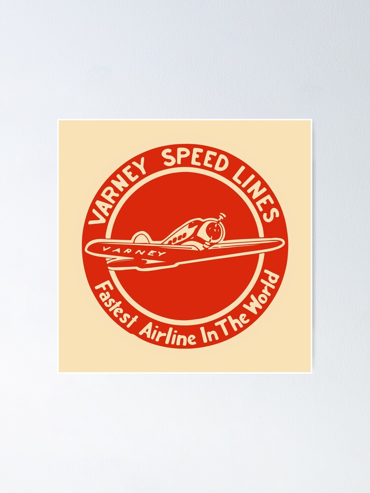 "Varney Speed Lines Retro Logo" Poster for Sale by DeadRight | Redbubble