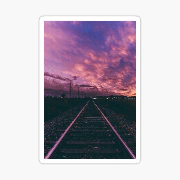 "purple path aesthetic" Sticker by Zanna7 | Redbubble