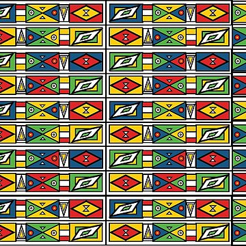 "Ndebele African art prints of geometric shapes" Art Board Print for ...