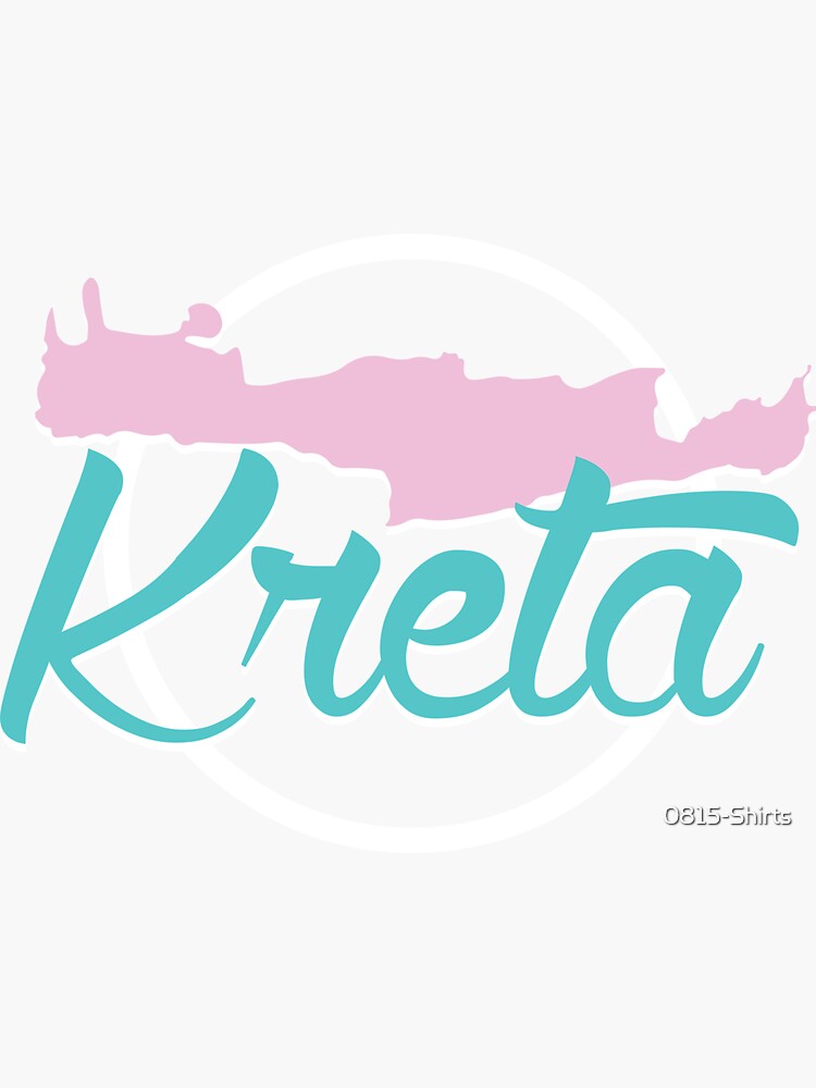 "Kreta " Sticker von 0815-Shirts | Redbubble