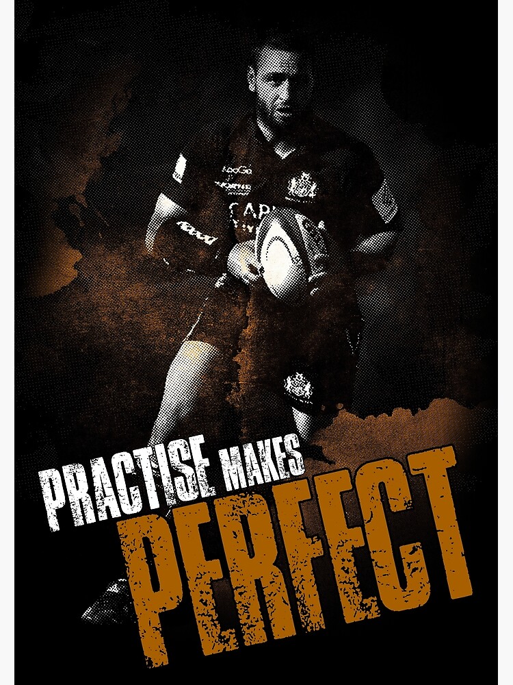 "Practise Makes Perfect" Poster for Sale by khaizect | Redbubble