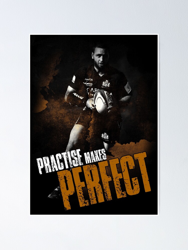 "Practise Makes Perfect" Poster for Sale by khaizect | Redbubble