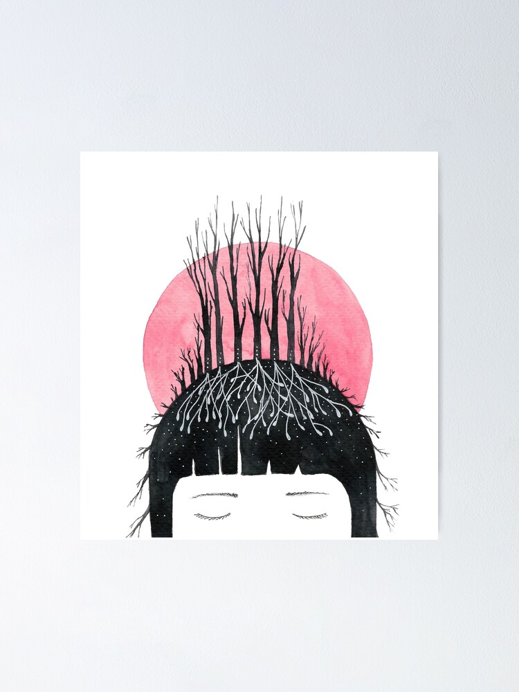 "Forest head" Poster for Sale by Rimu-Creations | Redbubble