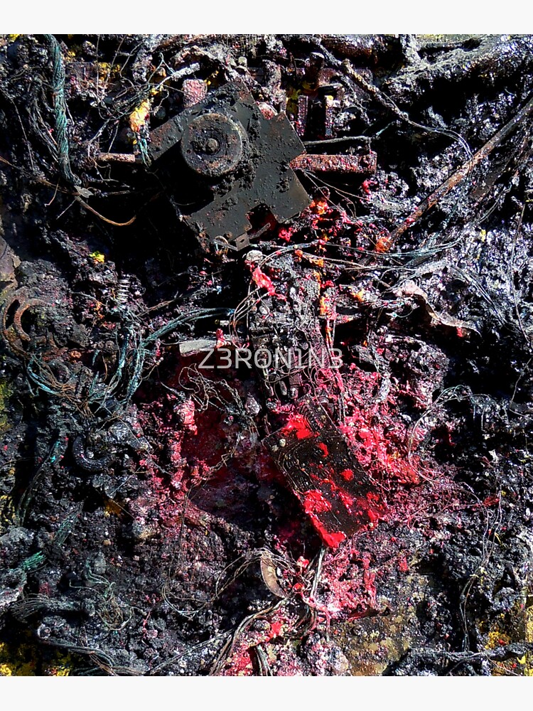 "Fax Machine - Fire Sculpture Series" Sticker for Sale by Z3R0N1N3 ...