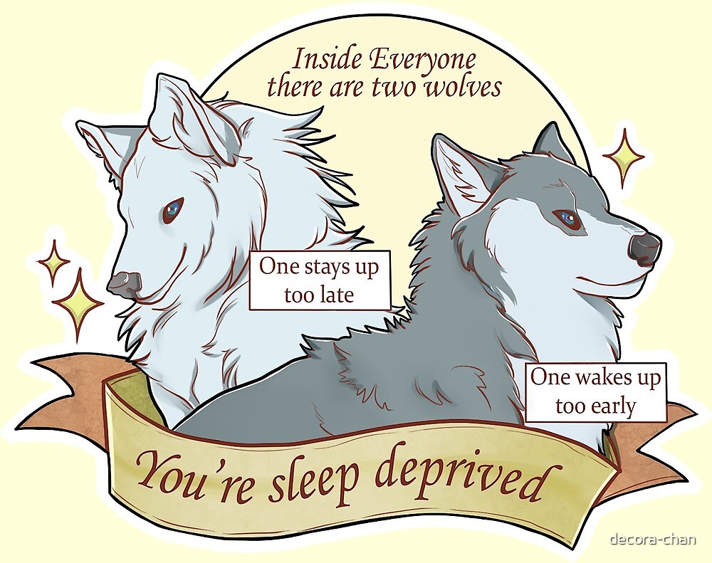 "Meme Two Wolves" by decora-chan | Redbubble