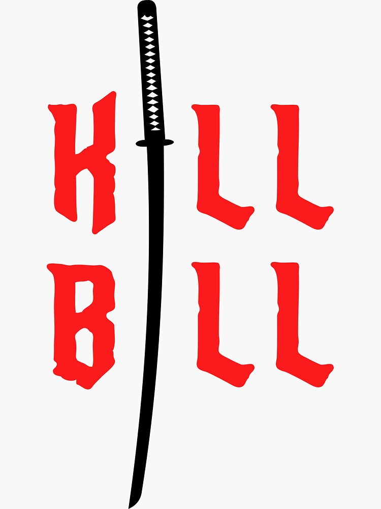 "Kill bill" Sticker by filmsandbooks | Redbubble