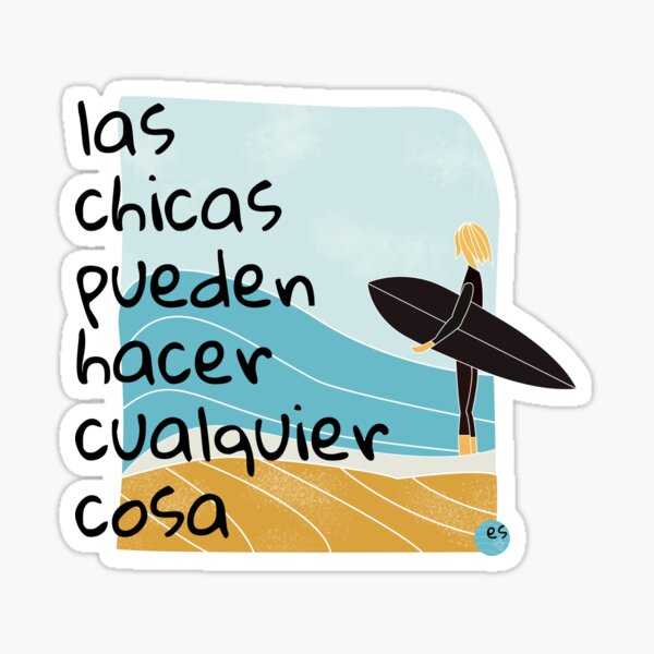 "The girls can do anything" Sticker for Sale by Lukas-lukitas | Redbubble